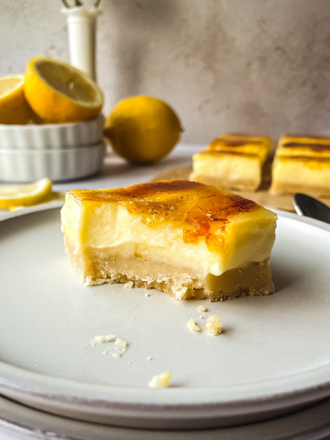 Lemon Brûlée Bars
